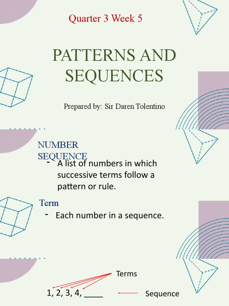 Arithmetic Sequences Guide | PDF | Teaching Methods & Materials | Computers