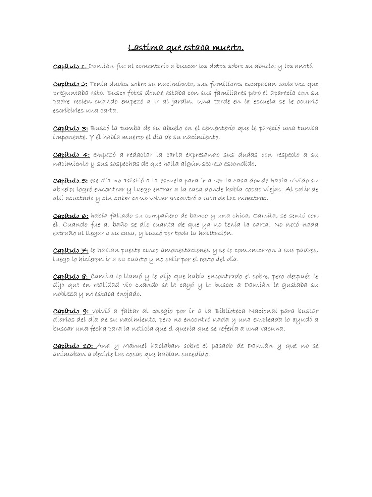 Lastima Que Estaba Muerto Margarita Maine - Compress | PDF