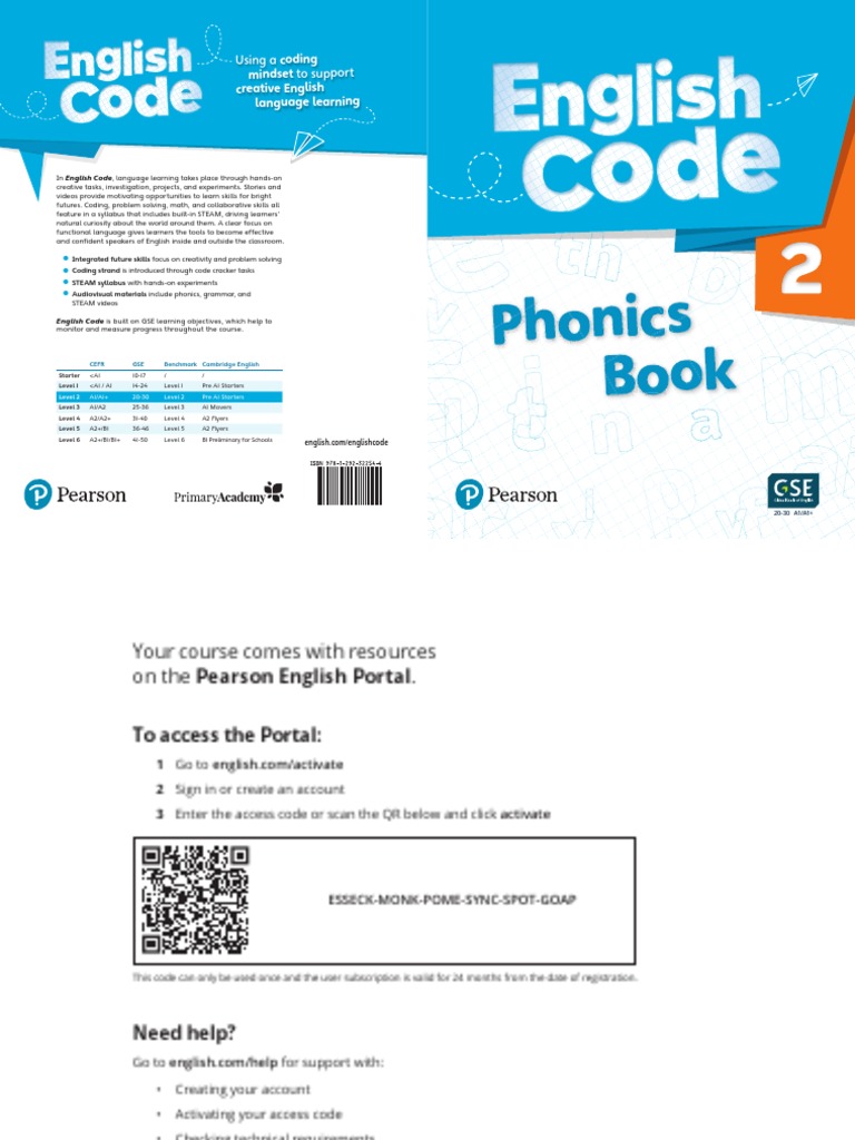 English Code Phonics Book 2 | Download Free PDF | Phonics | Linguistics