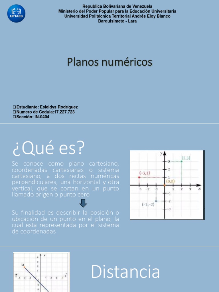 Planos Numericos | PDF | Sistema de coordenadas Cartesianas | Elipse
