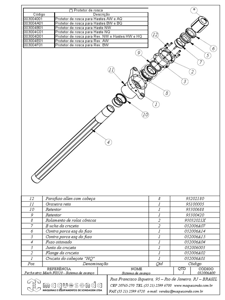 FS320 - Sistema de Avanço-A4 | PDF | Máquinas | Máquinas
