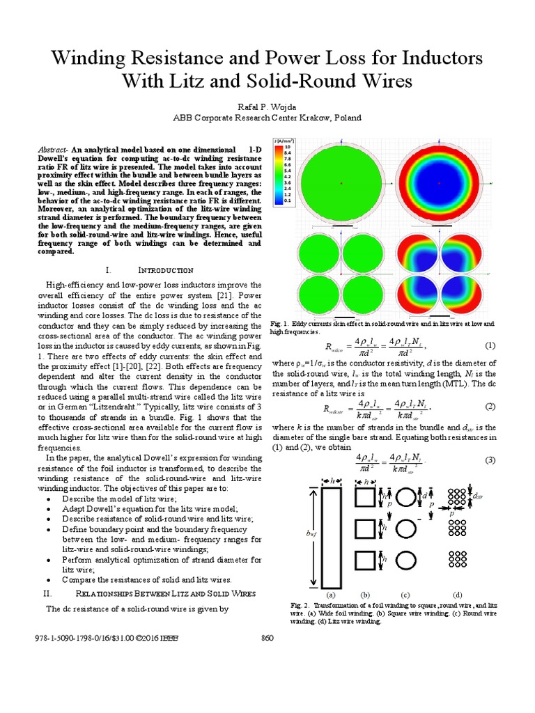 Litzwire Largerresistanceforbraid | PDF | Wire | Electrical Engineering