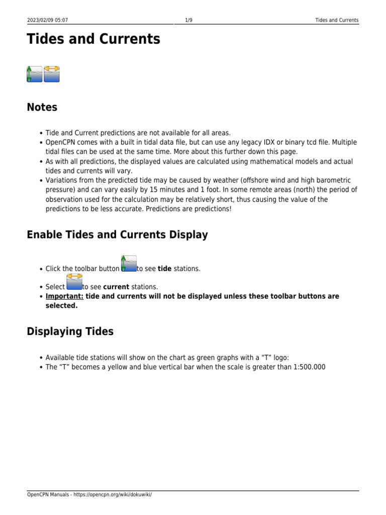 Tides and Currents | PDF | Tide | Computer File