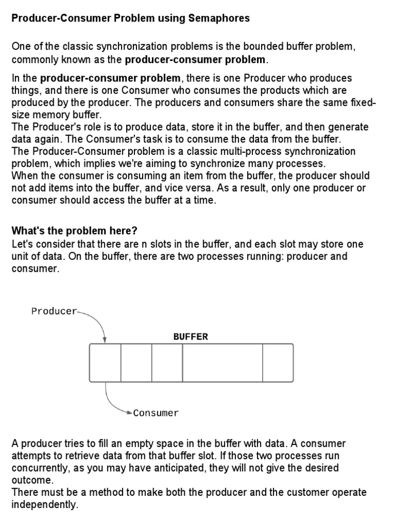 Producer | PDF | Concurrency (Computer Science) | Computing Producer | PDF | Concurrency (Computer Science) | Computing