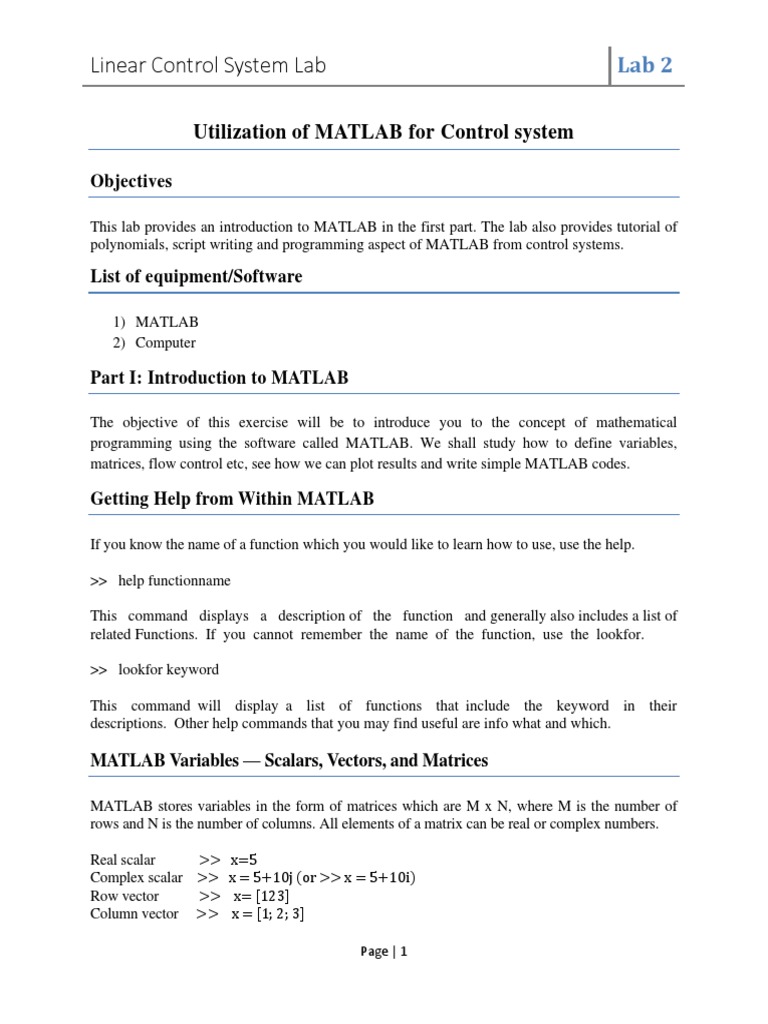 Lab 02 | PDF | Matrix (Mathematics) | Polynomial