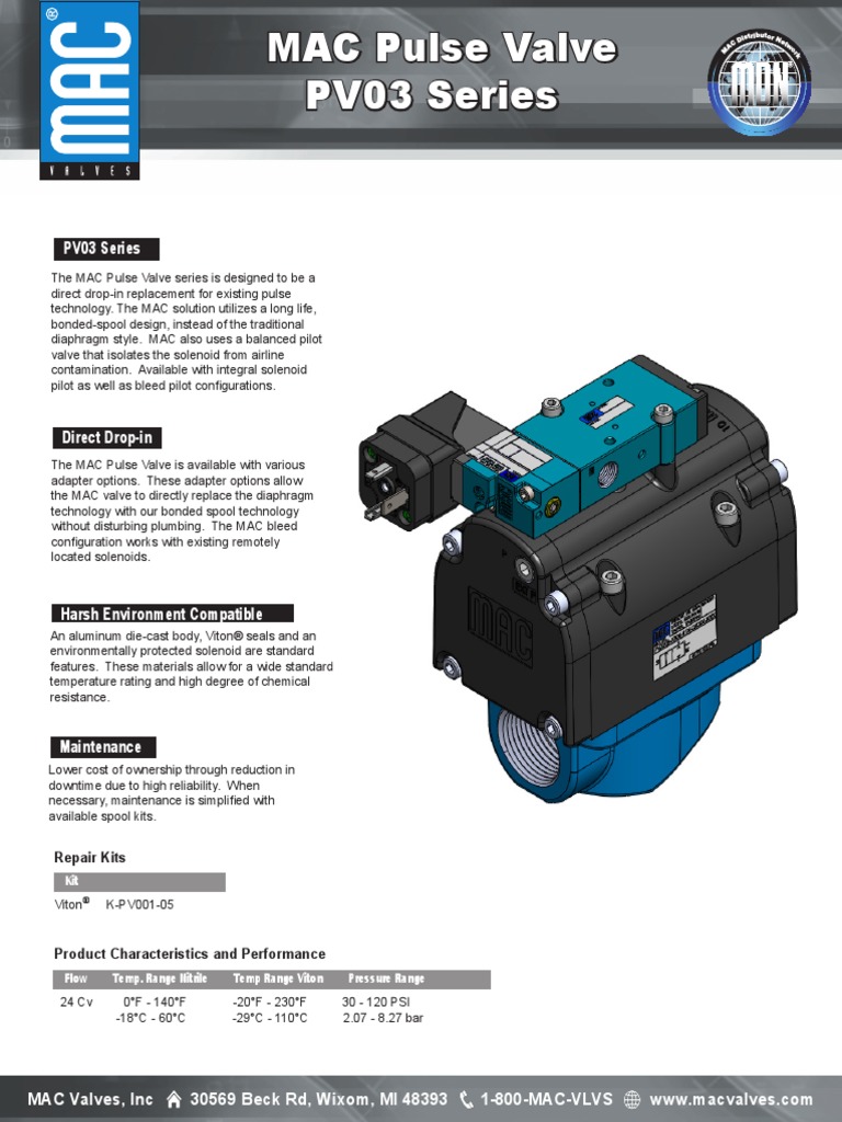 Pulse Valve 03 Brochure | PDF | Valve | Electric Power