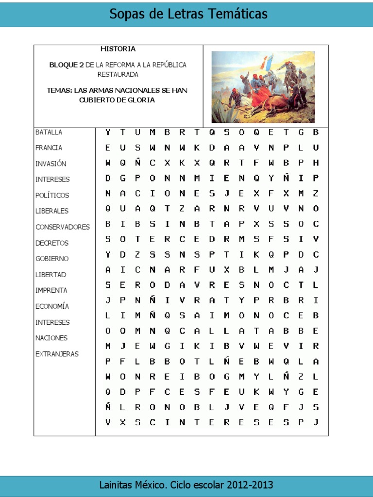 5to Grado Bloque 2 Sopa de Letras 20 | PDF