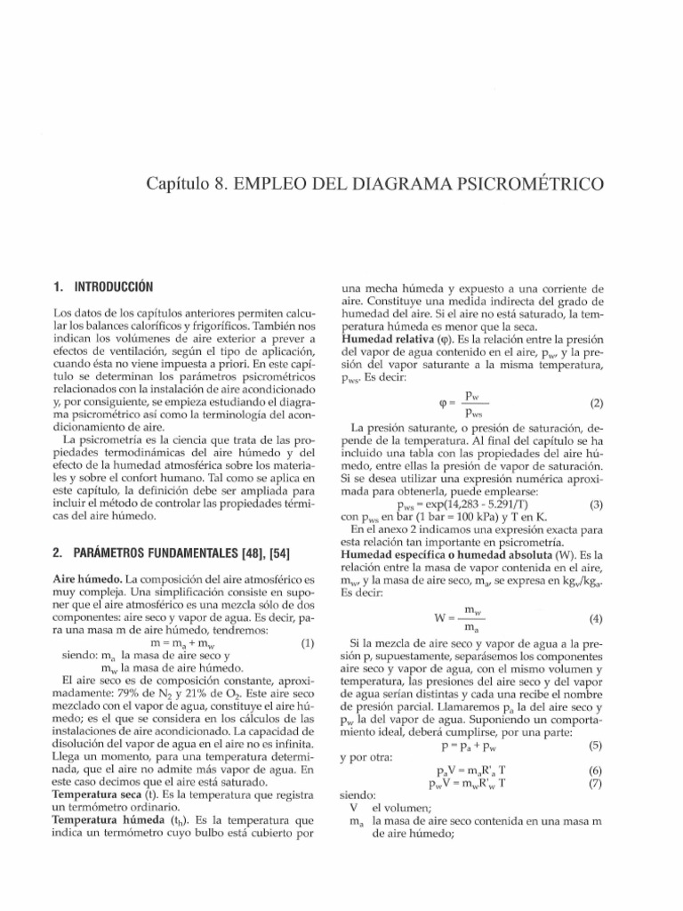 P01C8 - Empleo Del Diagrama Psicrométrico | PDF
