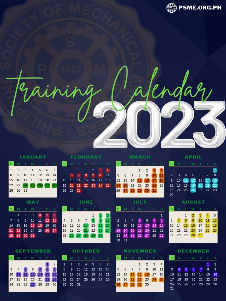 2023 PSME Training Calendar | PDF
