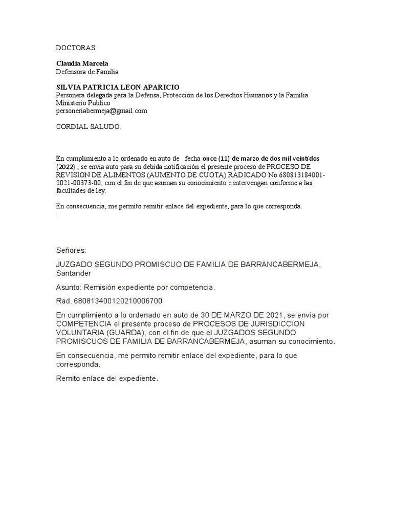 Modelo de Contestacion | PDF