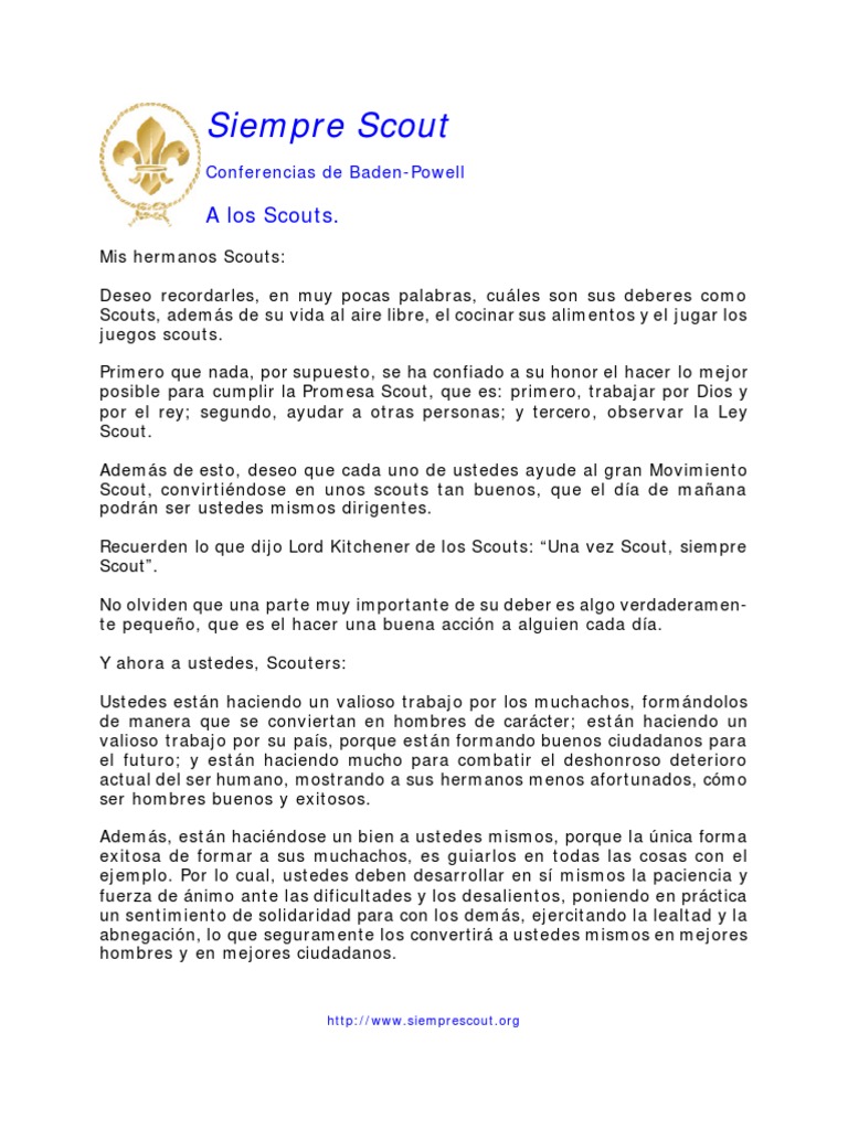 BP A Los Scouts | PDF | Exploración