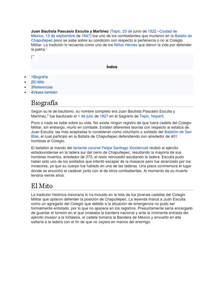 Juan Bautista Pascasio Escutia y Martínez2 | PDF