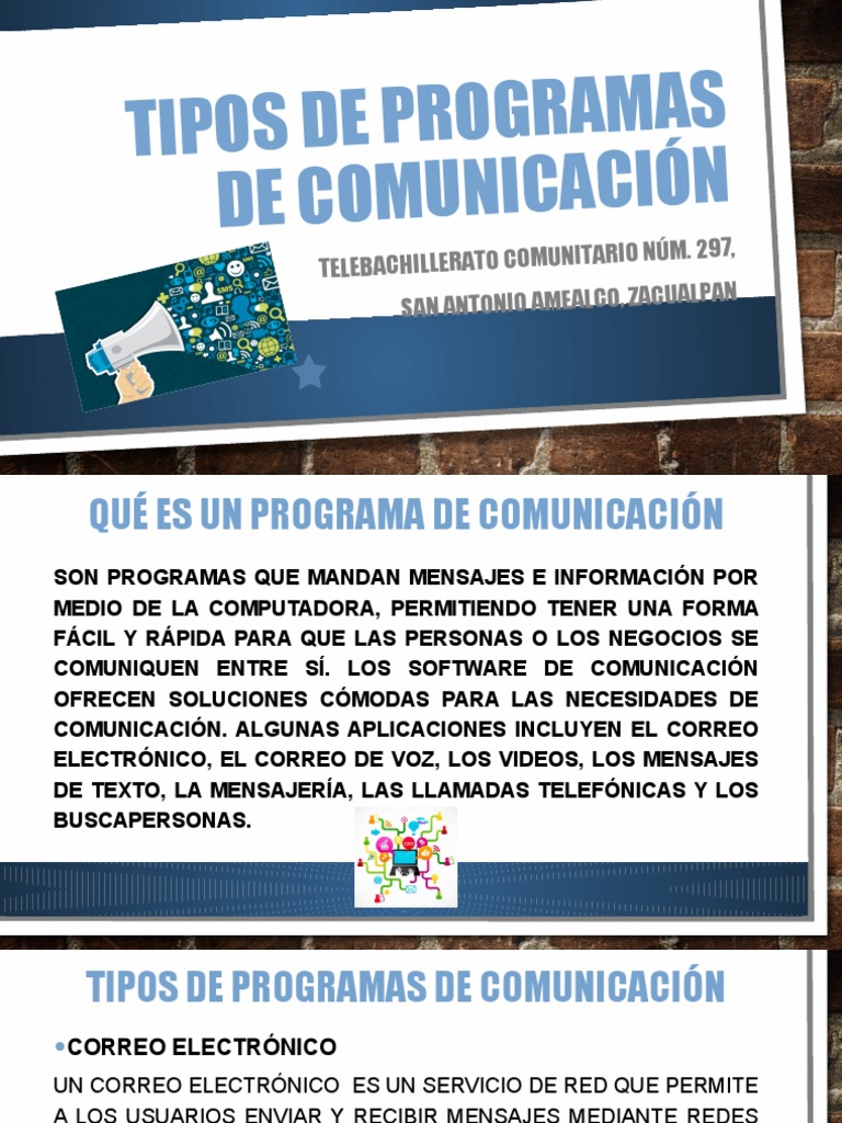 Tipos de Programas de Comunicación | PDF