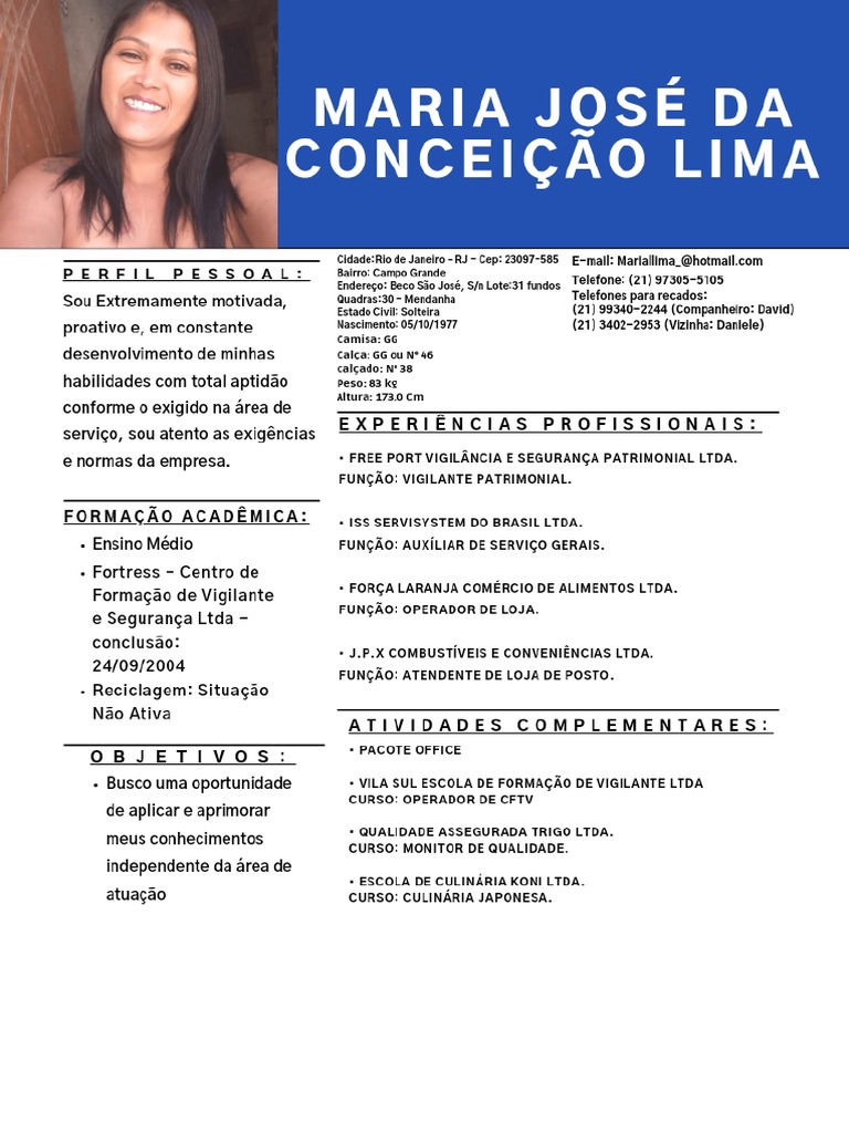 Currículo Maria | PDF