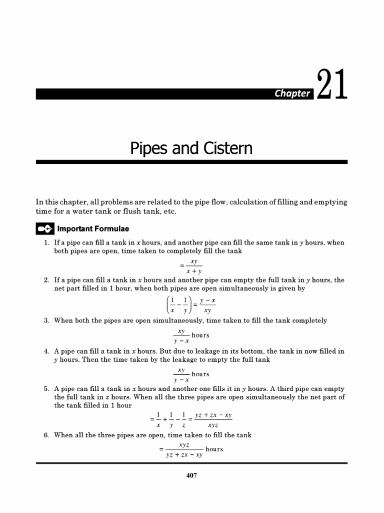 Pipes & Cistern | PDF
