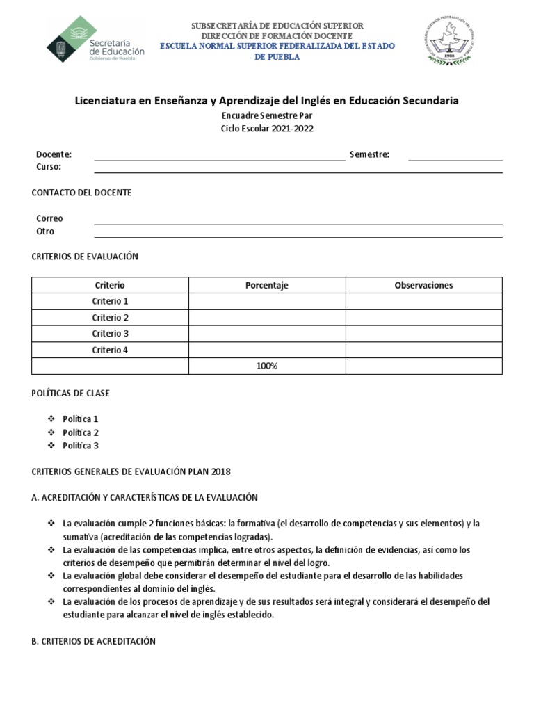 Formato de Encuadre | PDF | Evaluación | Maestros
