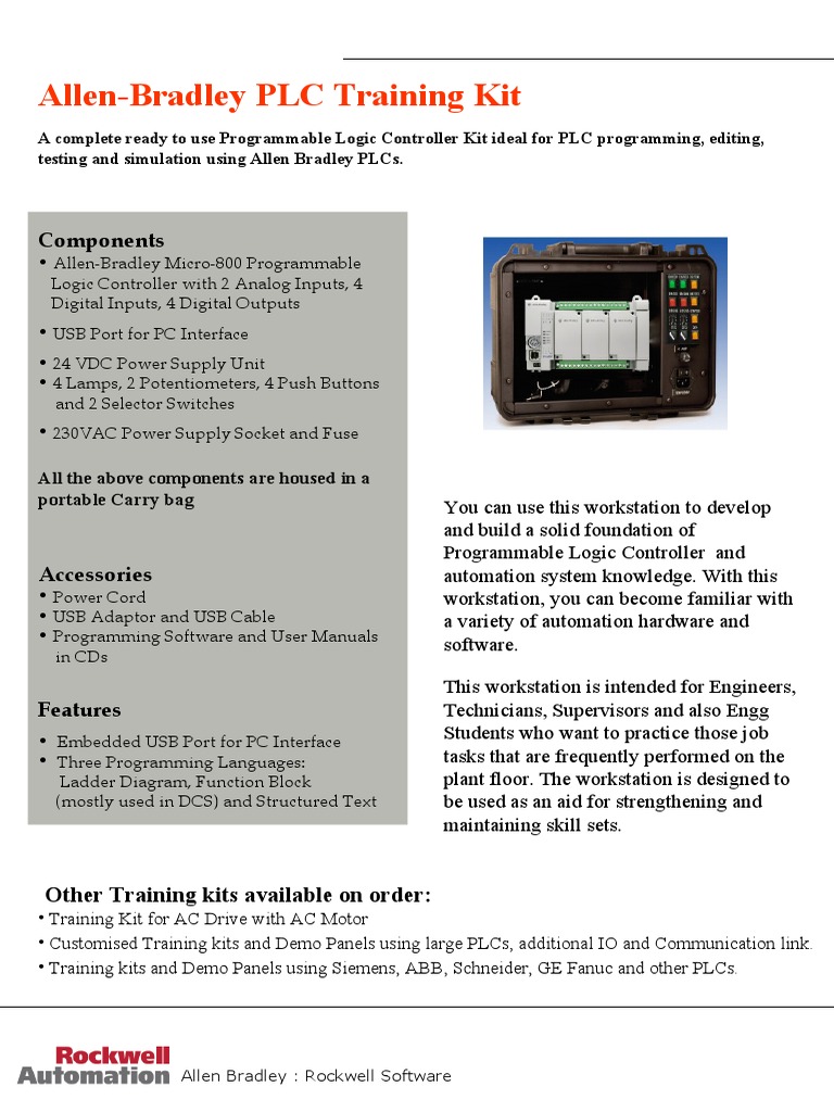 PLC Training Kit | PDF