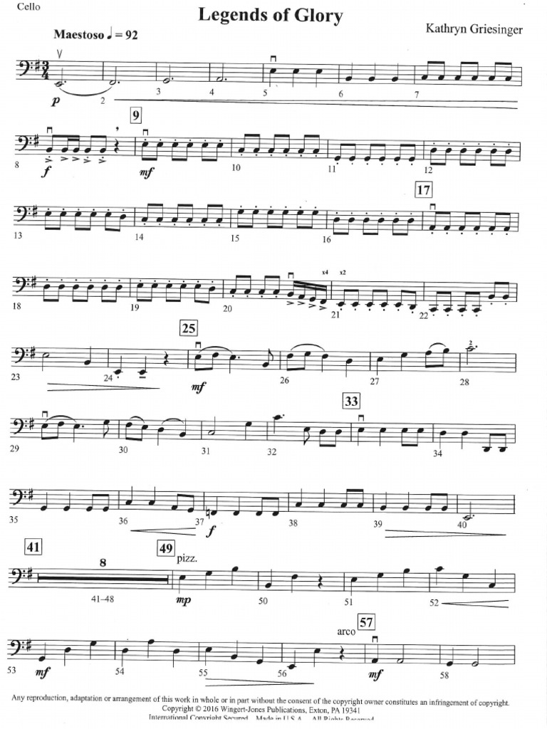 Legends of GLory Cello and Bass | PDF