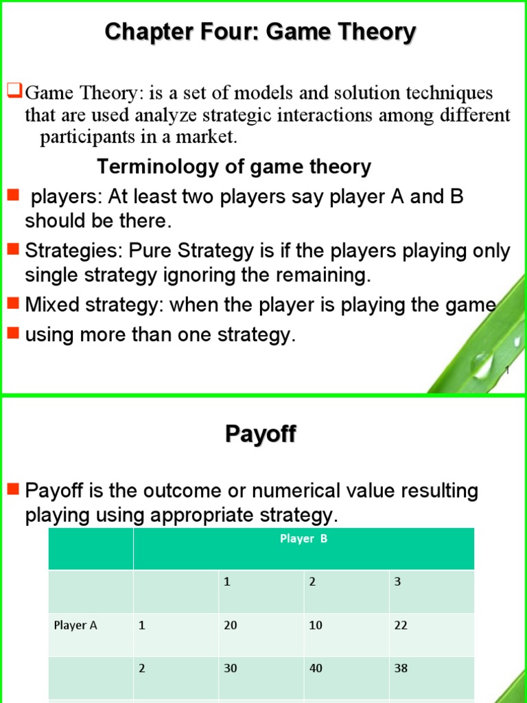 Chapter 6 Game Thoery | PDF | Computational Science | Algorithms