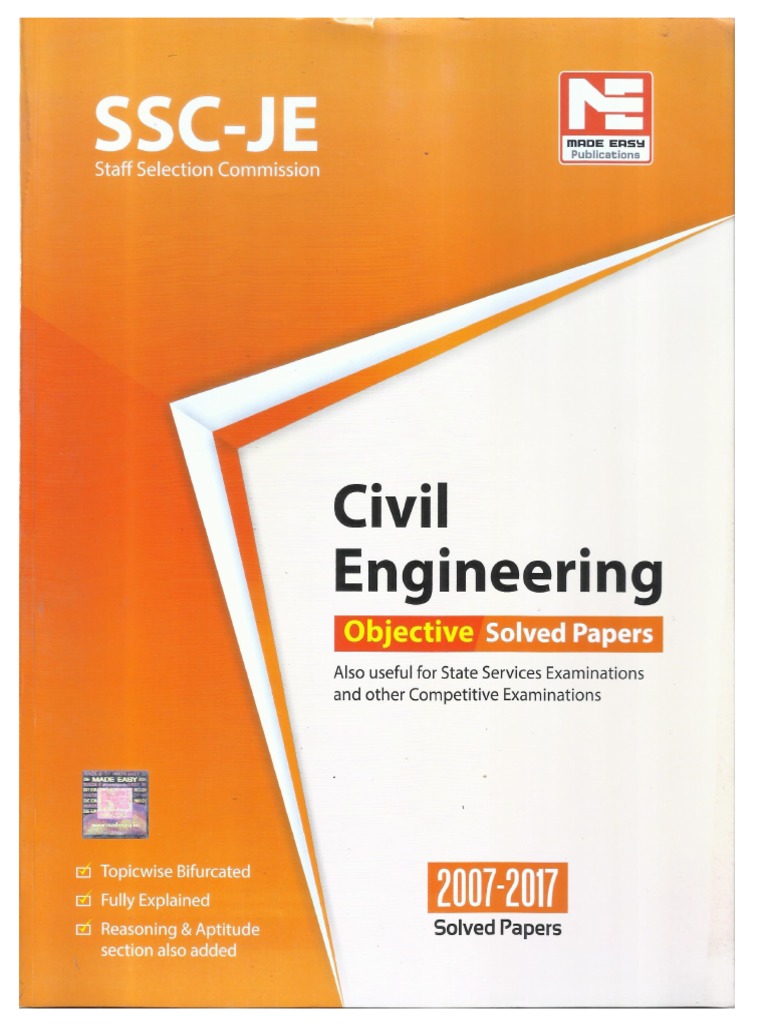 MADE EASY Editorial Board - SSC JE (Objective) - Civil Engineering-MADE EASY Publications (2018 ...
