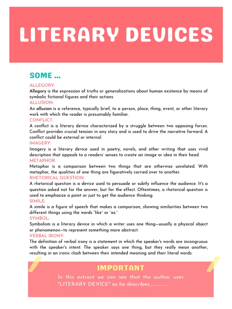 Literary Devices | PDF