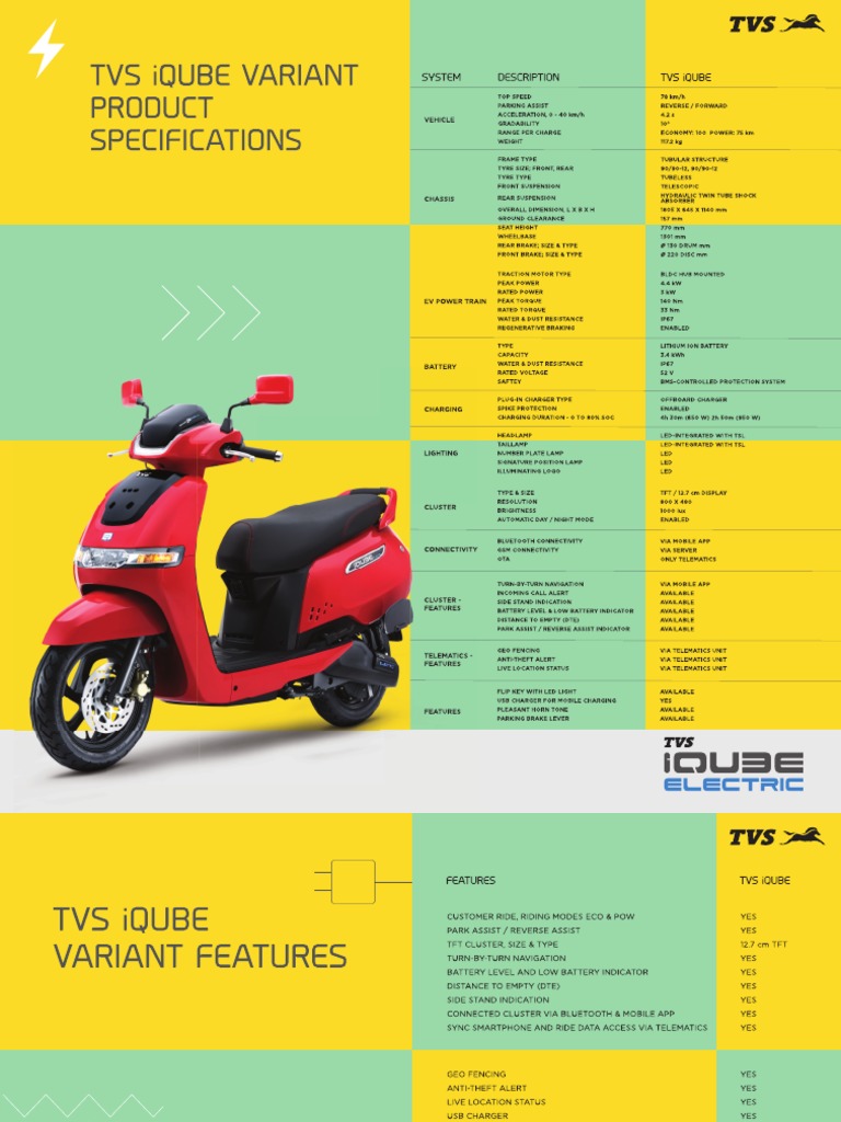 TVS IQubeTechnical Specifications | PDF
