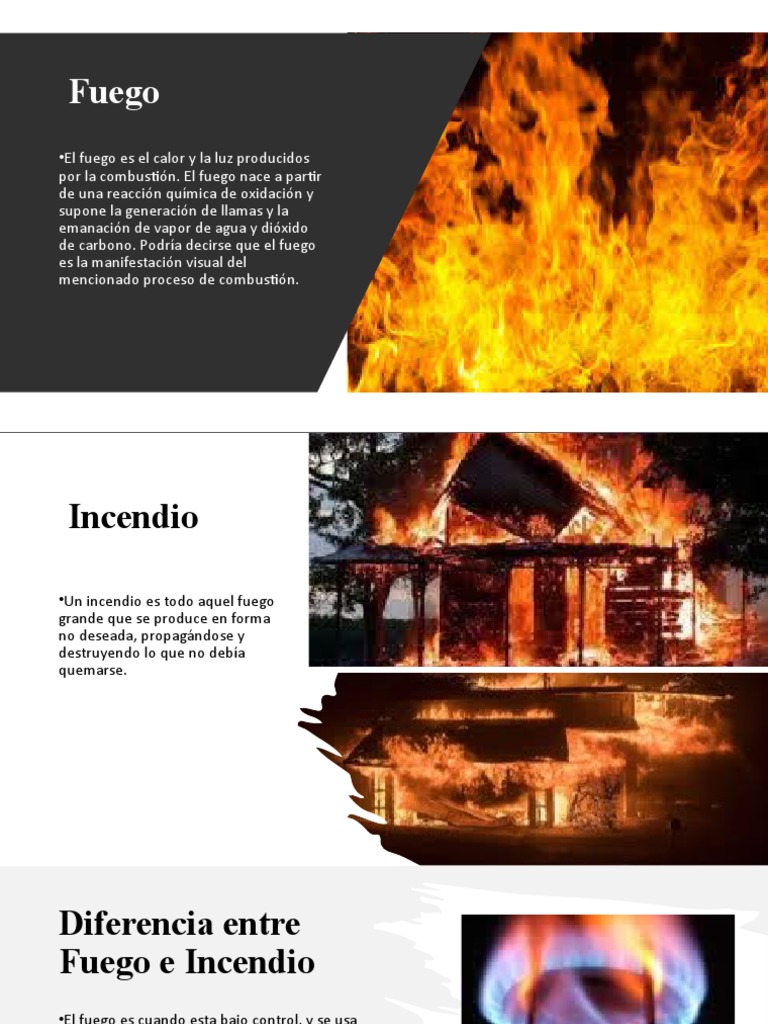 Fuego e Incendio | PDF | Combustión | Incendios