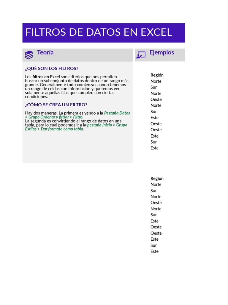 Buscar y Filtrar Datos | PDF