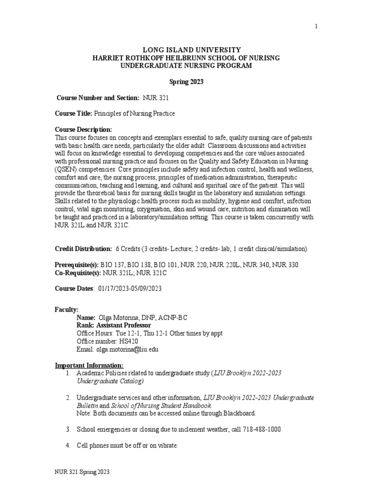 Spring 23 Syllabus Tuesday | PDF | Nursing | Health Care