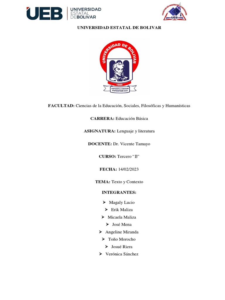 Resumen Sobre Texto y Contexto | PDF | Poesía | Narración