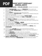 General Shop Safety Test Questions and Answers. | PDF | Personal ...