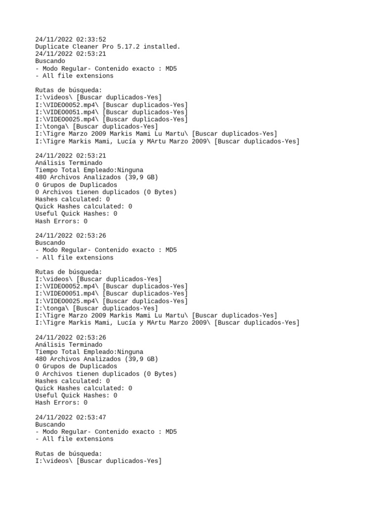 Duplicate Cleaner Log File | PDF | Ciencias de la Computación | Matemáticas Aplicadas