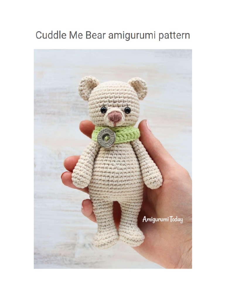 Cuddle Me Bear Crochet Pattern | PDF