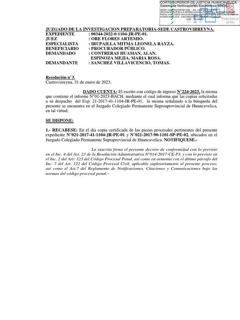 Resol. #03 - Exp. 344-2022-0 | PDF