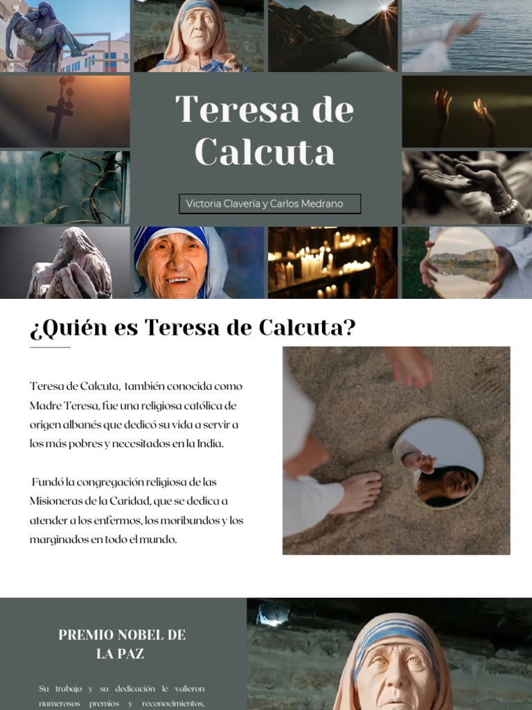 Teresa de Calcuta Presentacion | PDF