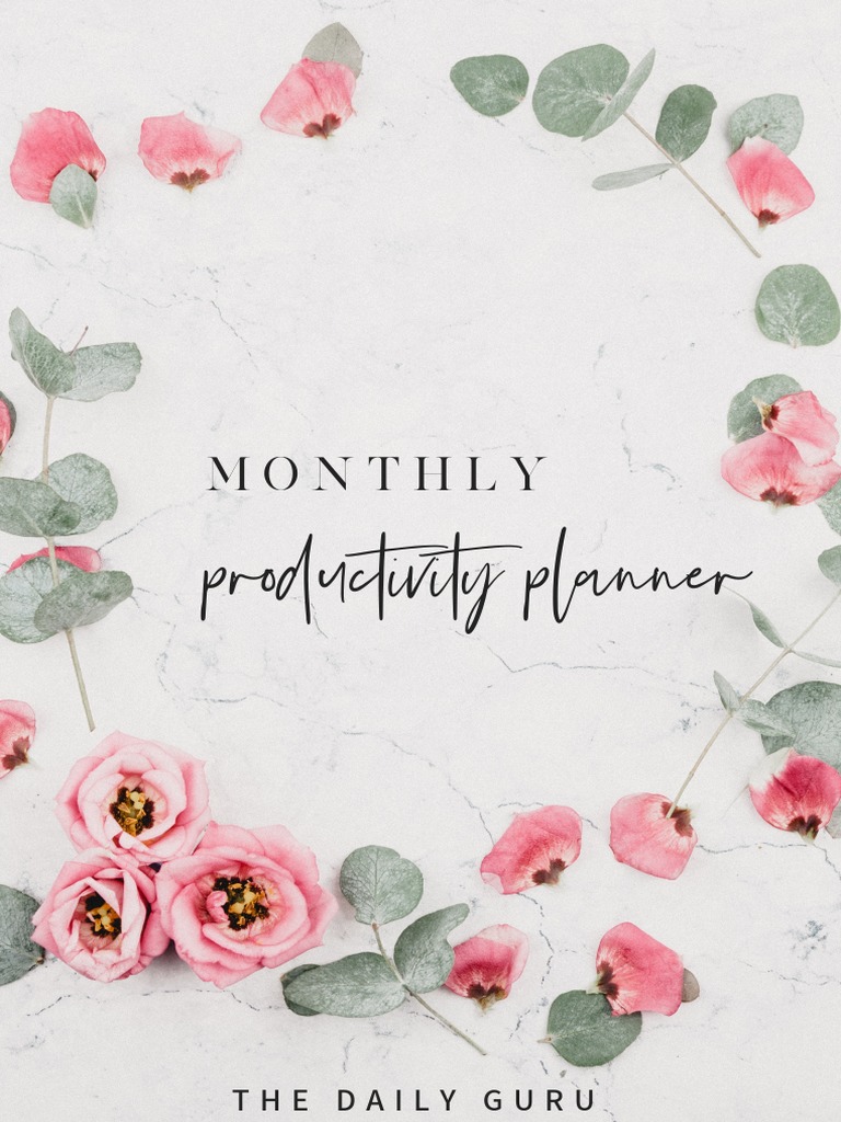 Monthly Productivity Planner Guide | PDF