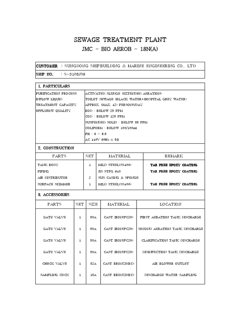 S 3109 Final Pdf Sewage Treatment Flow Measurement