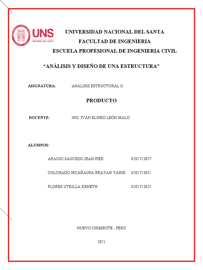 Análisis estructural y diseño de elementos de un edificio de concreto armado mediante el método ...