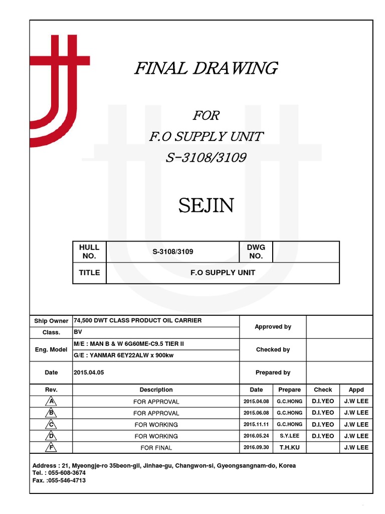 S3109 F.O Sup. Unit Final - 2017.1.24 | PDF