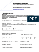 Ejercicios 12 Casos Factorizacion | PDF | Factorización | Álgebra