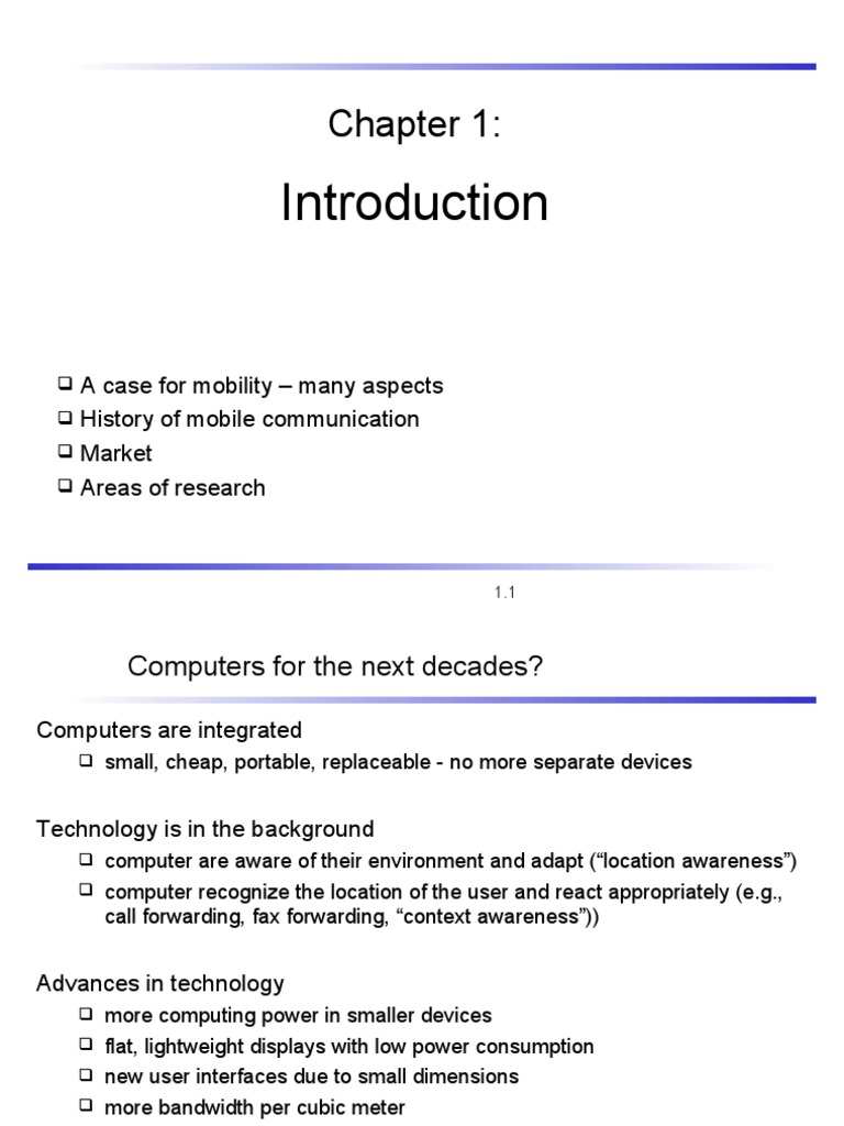 C01 Introduction | PDF | Computer Network | Wireless Lan