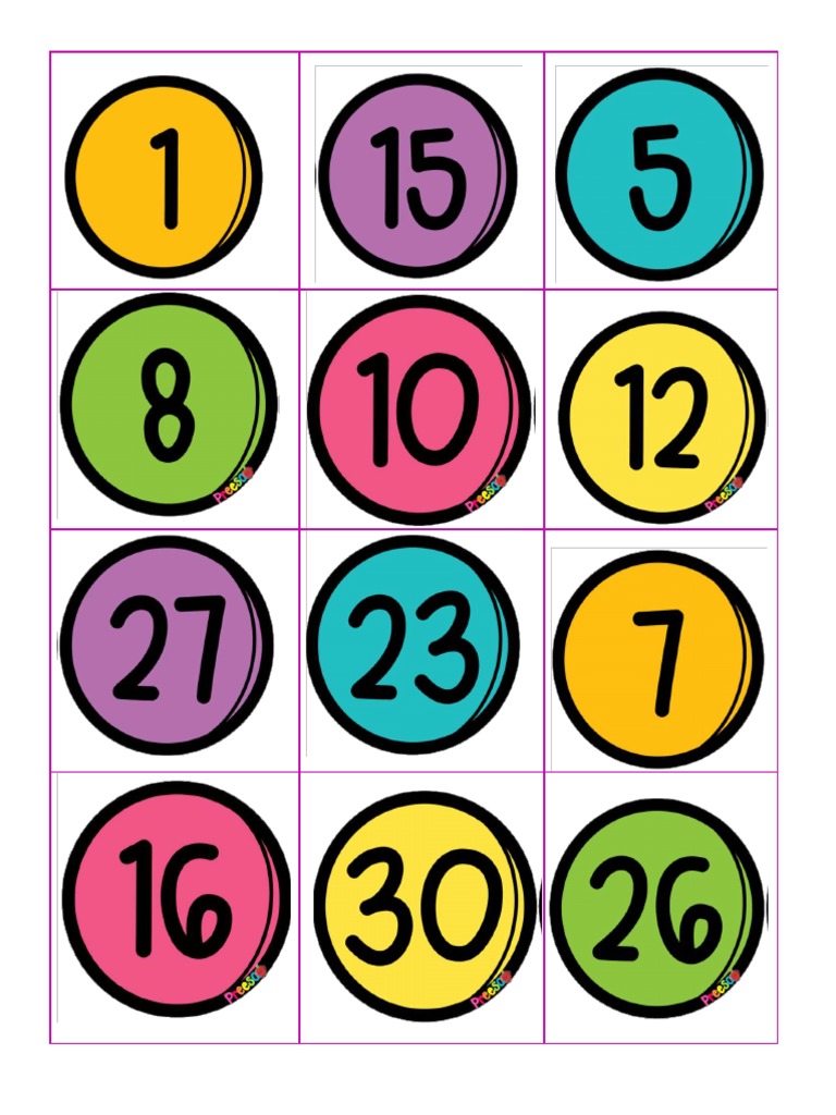 Lotería 1 A 30 | PDF