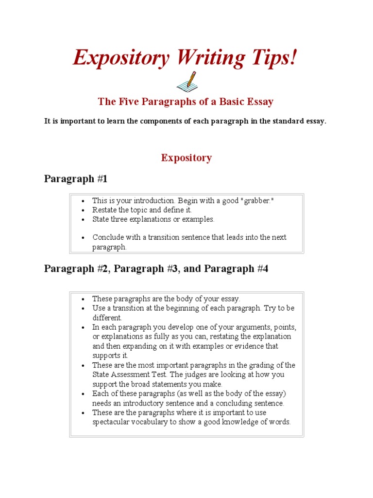 Expository Writing Tips | PDF | Paragraph | Essays