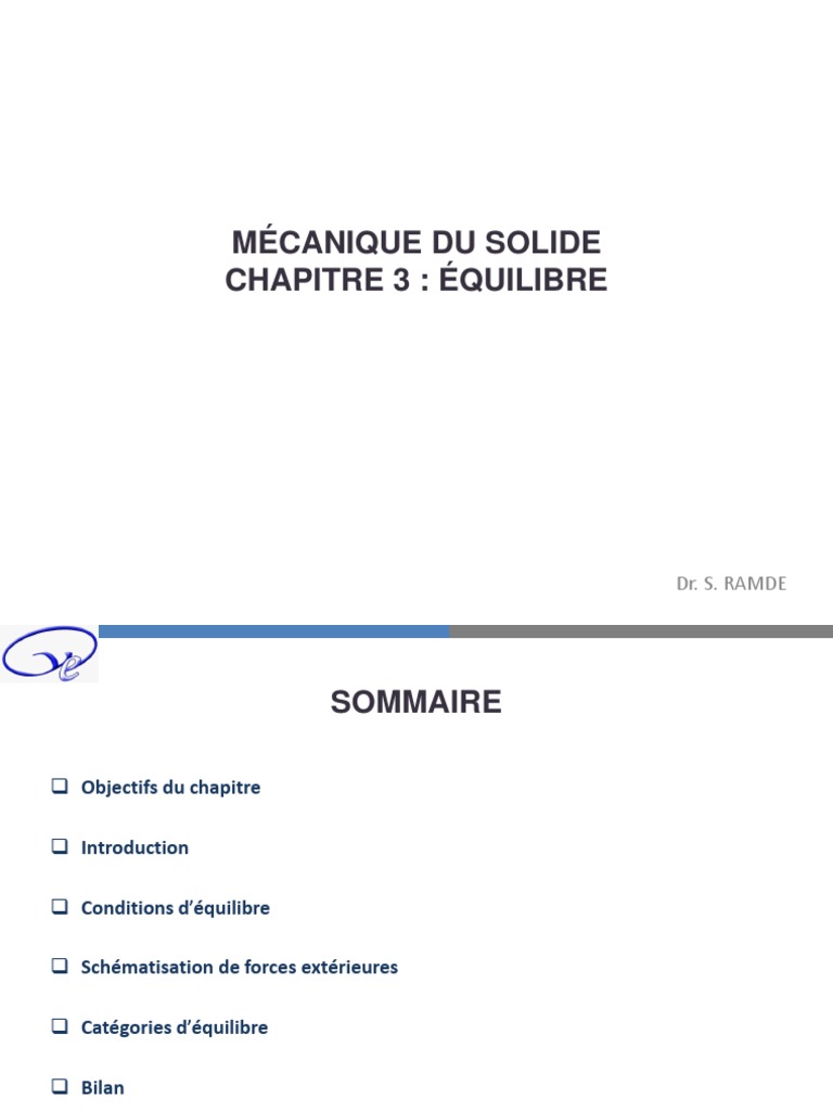 Mécanique Du Solide-Chapitre3 | PDF | Équations | Mécanique
