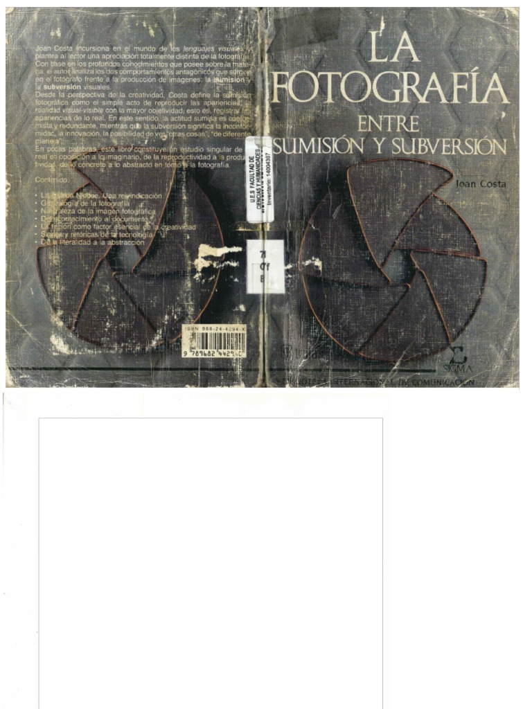 Libro La Fotografia Entre Sumision y Sub | PDF