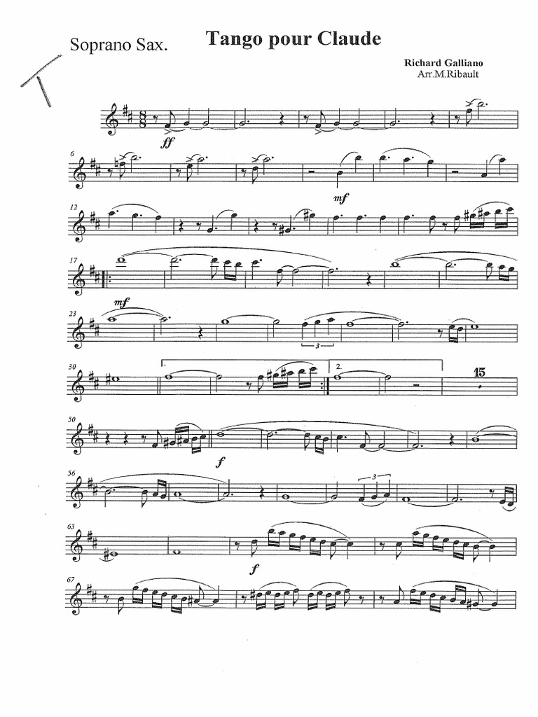 Tango Pour Claude | PDF