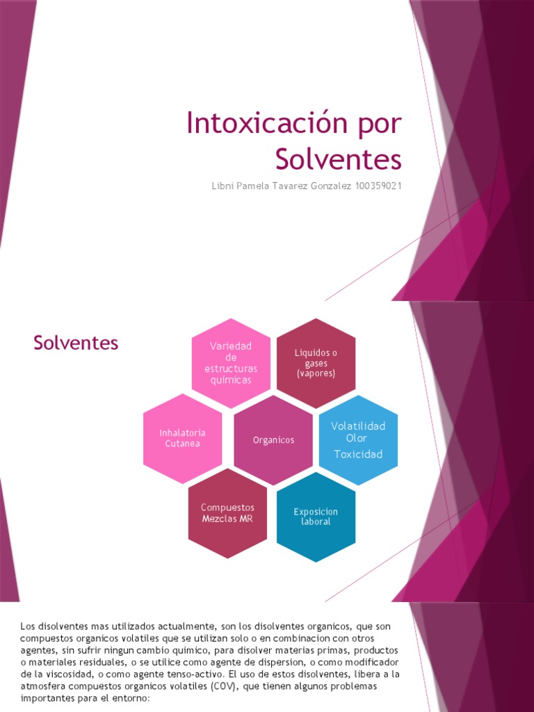 Intoxicación por Solventes: Síntomas y Primeros Auxilios | PDF ...