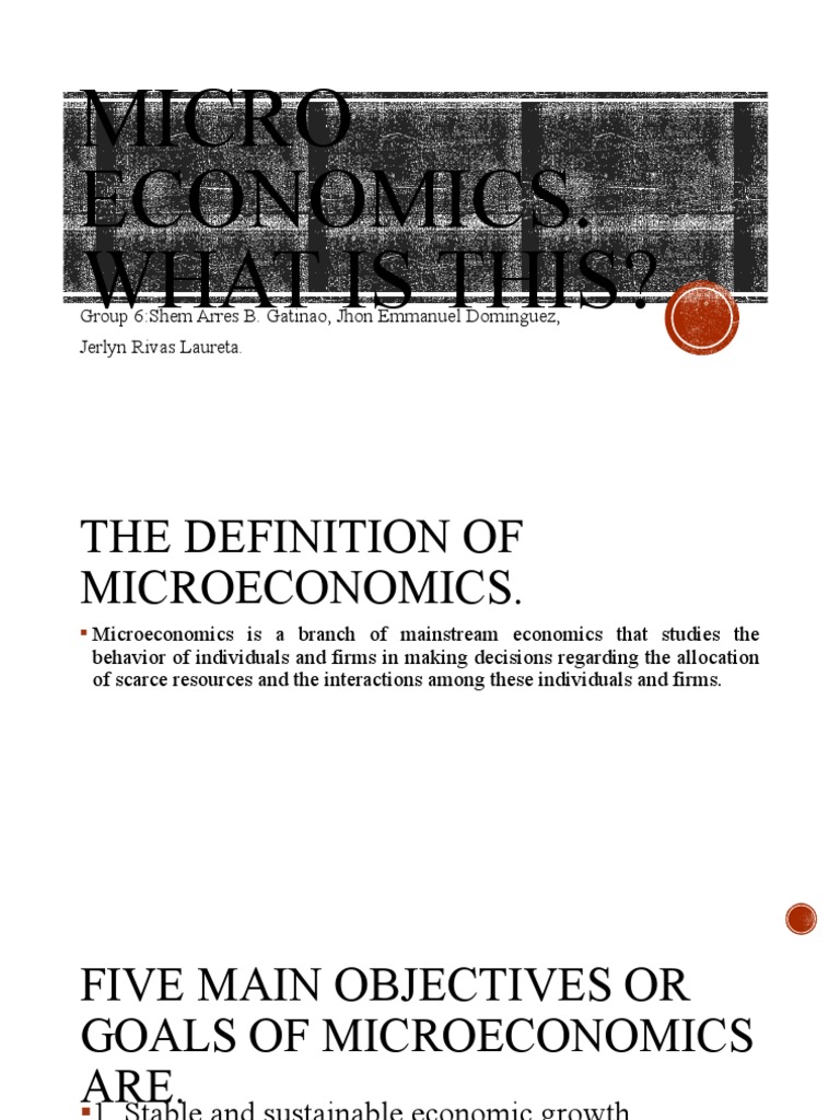 Microeconomics | PDF | Income | Microeconomics