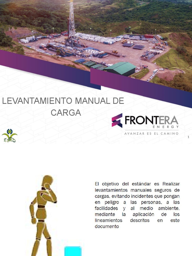 Presentación Levantamiento Manual de Cargas | PDF | Seguridad y salud ocupacional | Fuerza