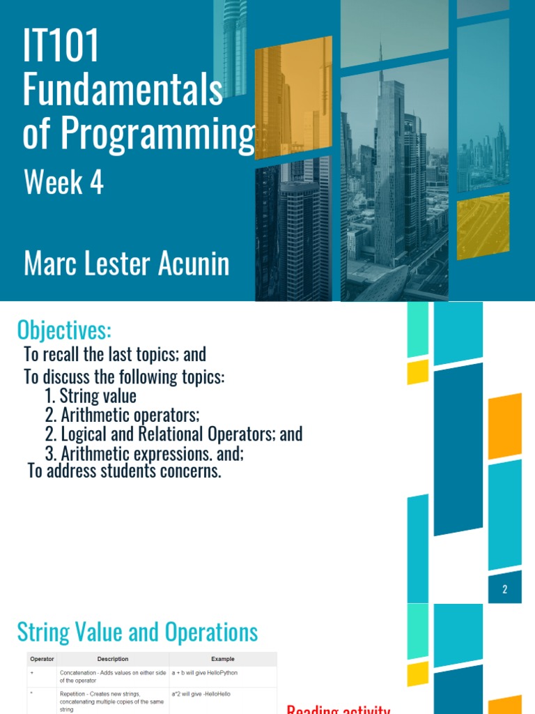 Handout4 (IT101) | PDF